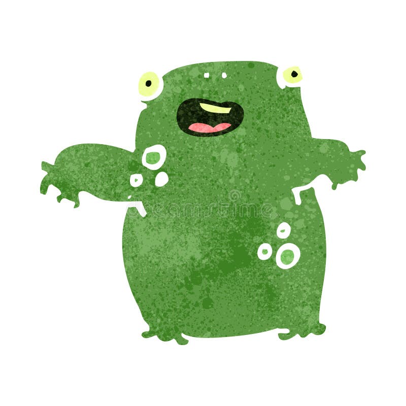 Retro cartoon frog stock vector. Illustration of character - 37594244