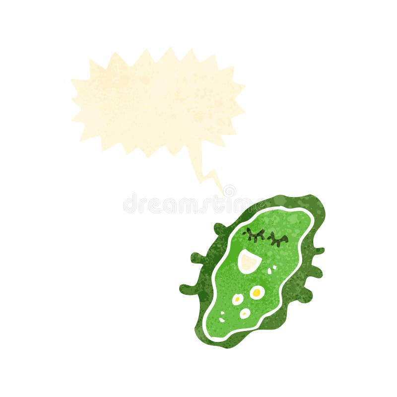 Retro cartoon germ stock vector. Illustration of funny - 37572119