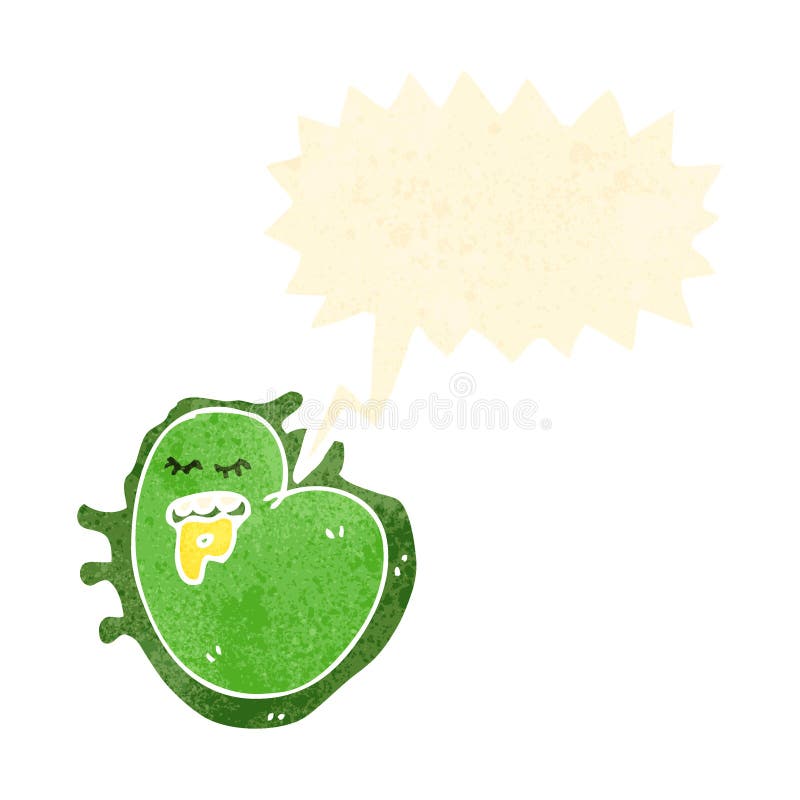 Retro cartoon germ stock vector. Illustration of watercolor - 37572129