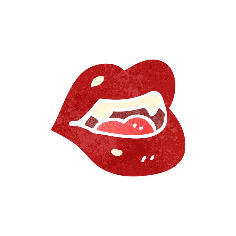 Retro Cartoon Glossy Lips Stock Illustrations – 306 Retro Cartoon ...