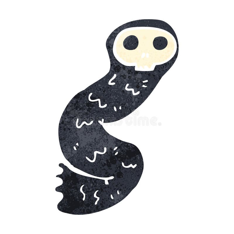 Retro Cartoon Halloween Spook Stock Vector - Illustration of funny ...