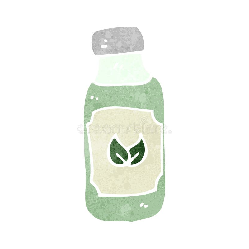 Cartoon herbal medicine stock vector. Illustration of retro - 37015025