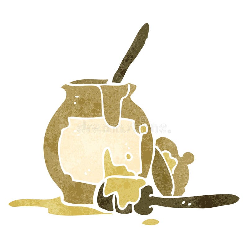 Retro Cartoon Honey Pot Stock Illustrations – 455 Retro Cartoon Honey ...