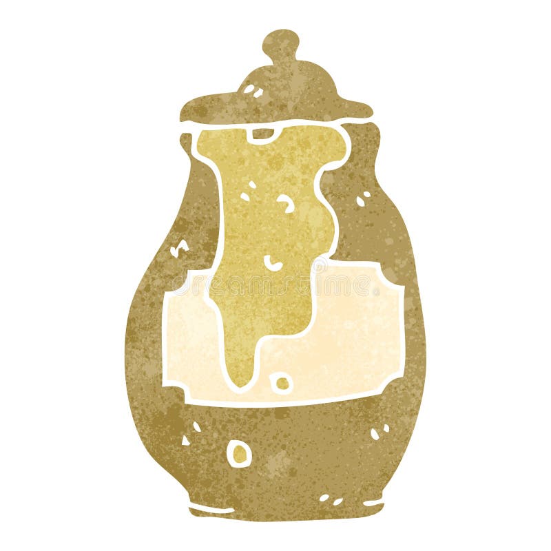 Retro Cartoon Honey Pot Stock Illustrations – 455 Retro Cartoon Honey ...