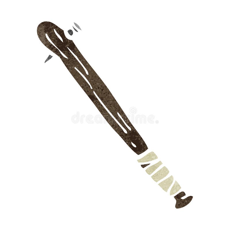 Retro Cartoon Improvised Weapon Stock Vector - Illustration of cute ...