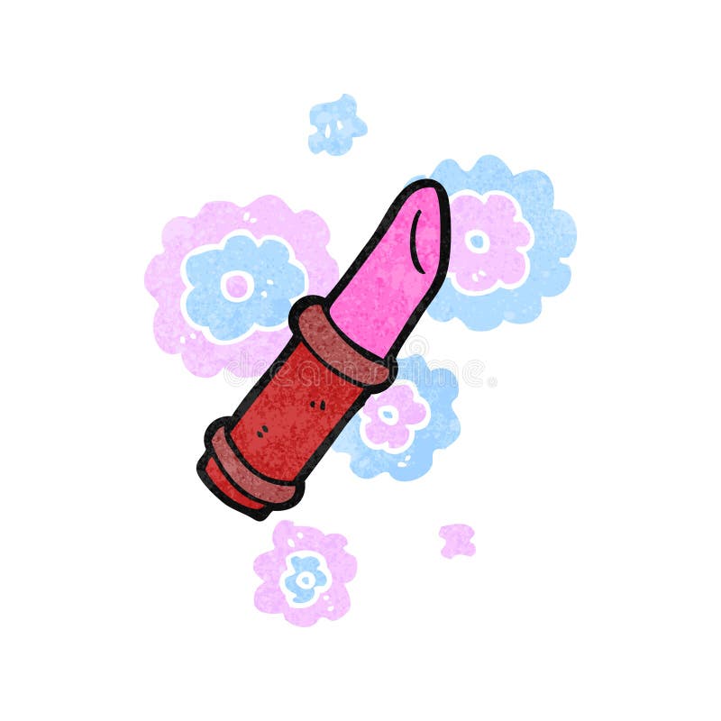 Retro cartoon lipstick stock vector. Illustration of retro - 37582320