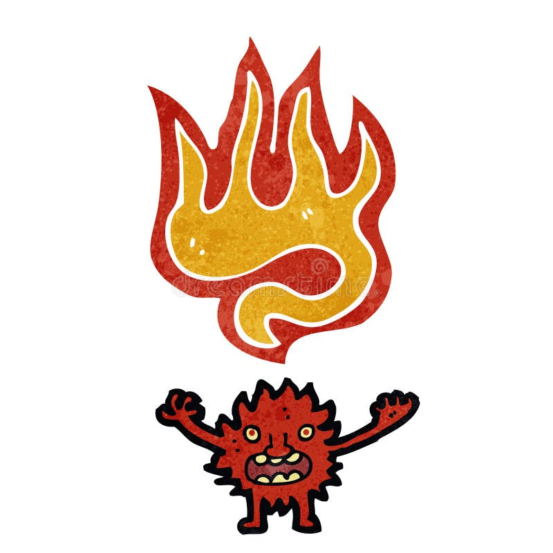 Cartoon Little Fire Creature Stock Illustrations – 149 Cartoon Little ...