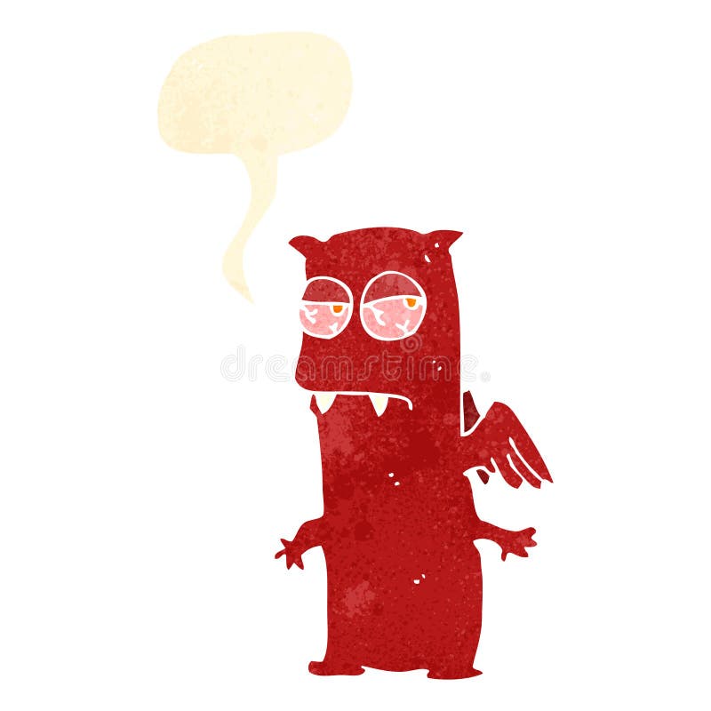 Retro cartoon little imp stock vector. Illustration of traditional ...