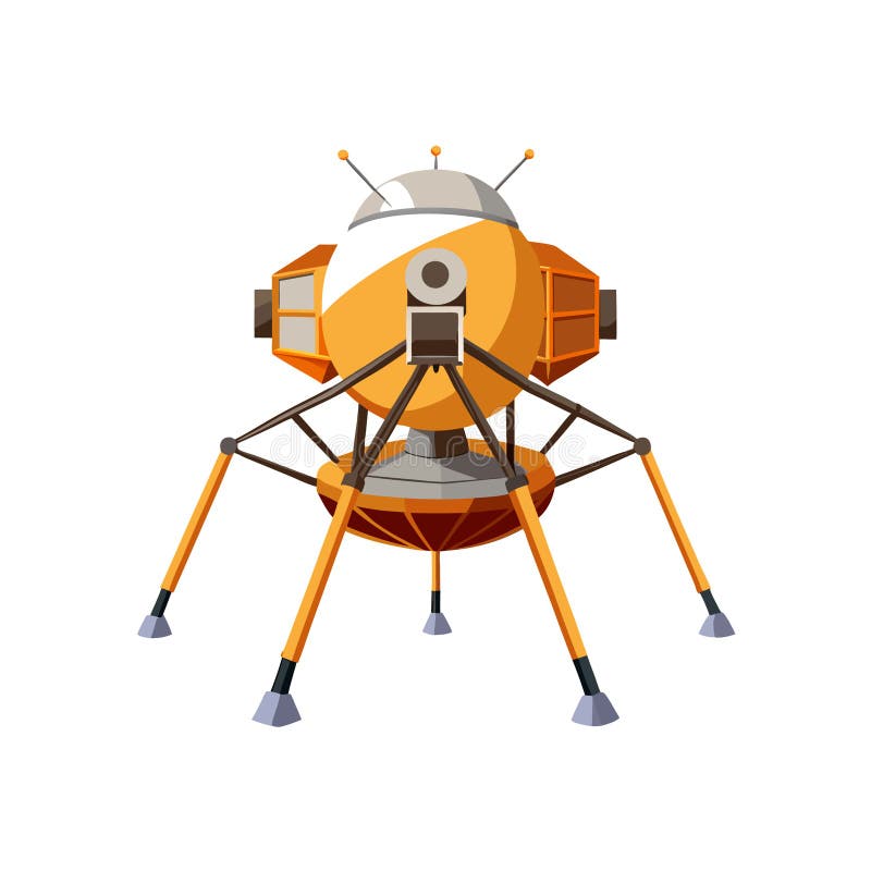 Cartoon Lunar Module Ready Stock Illustrations – 4 Cartoon Lunar Module ...
