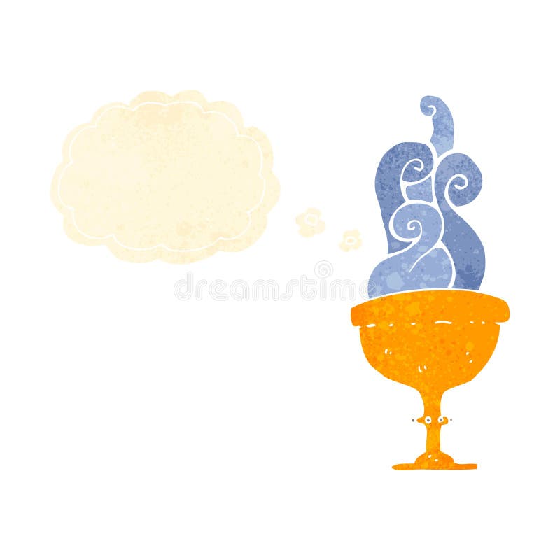 Retro cartoon magic cup stock illustration. Illustration of drawing ...