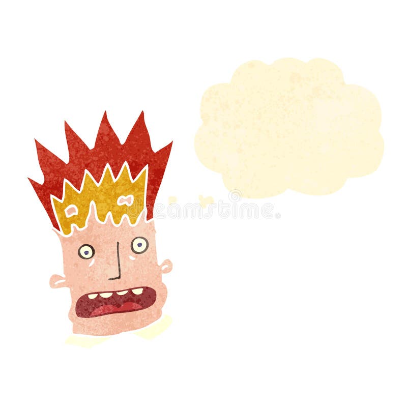 Retro Cartoon Man with Exploding Head Stock Vector - Illustration of ...