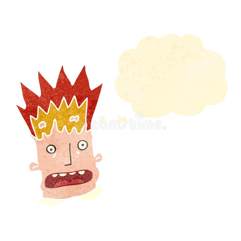 Retro Cartoon Man with Exploding Head Stock Vector - Illustration of ...