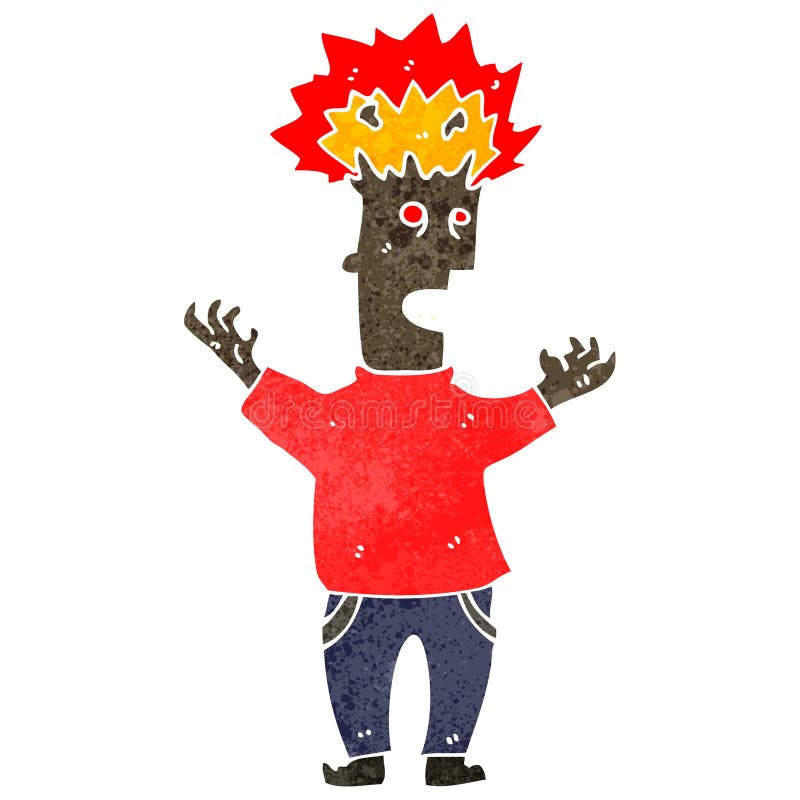 Cartoon Man Exploding Head Stock Illustrations – 78 Cartoon Man ...