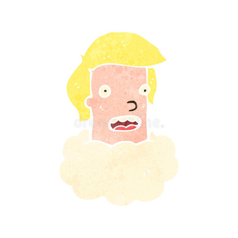 Cartoon Man Head Clouds Stock Illustrations – 265 Cartoon Man Head ...