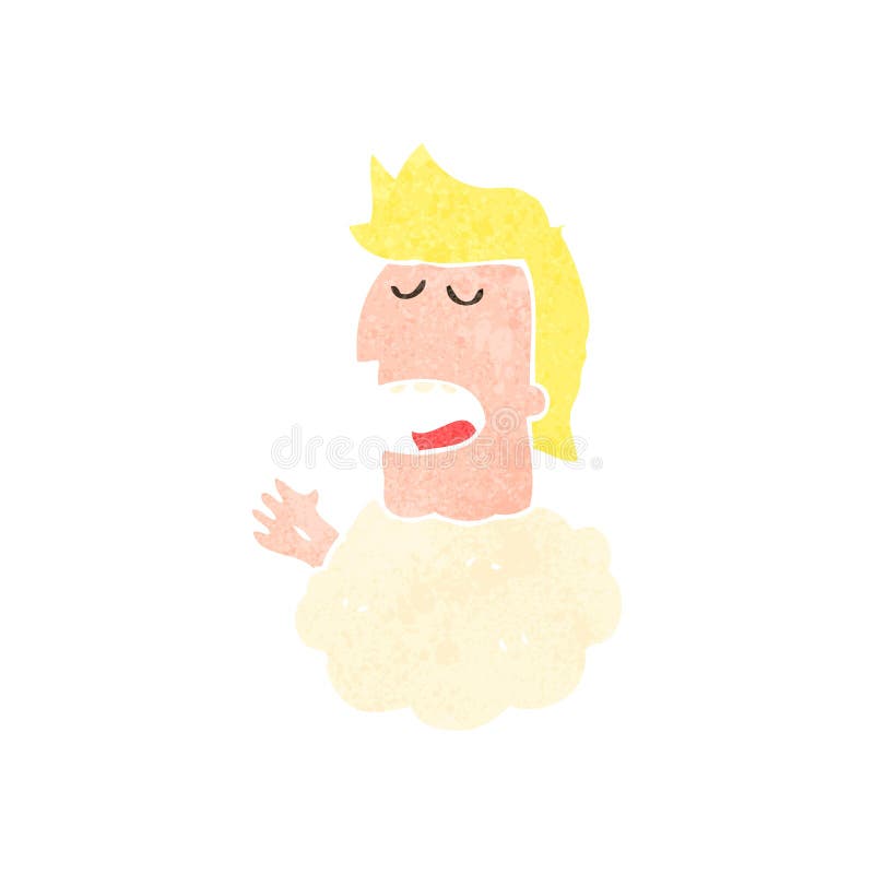 Cartoon Man Head Clouds Stock Illustrations – 265 Cartoon Man Head ...