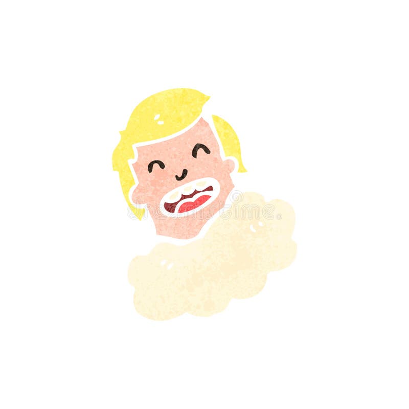 Cartoon Man Head Clouds Stock Illustrations – 265 Cartoon Man Head ...