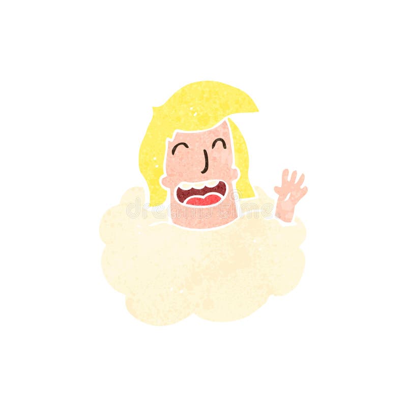 Cartoon Man Head Clouds Stock Illustrations – 265 Cartoon Man Head ...