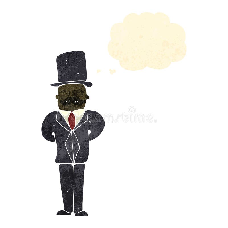 Retro Cartoon Man in Posh Suit Stock Vector - Illustration of suit ...