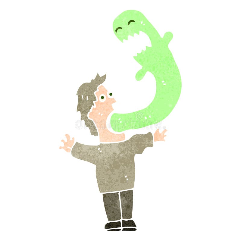 Cartoon Man Possessed By Demon Stock Vector - Illustration of character ...