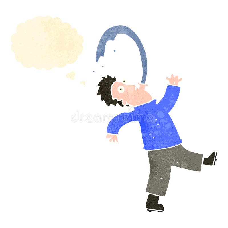 Retro Cartoon Man Spitting Out Water Stock Vector - Illustration of ...