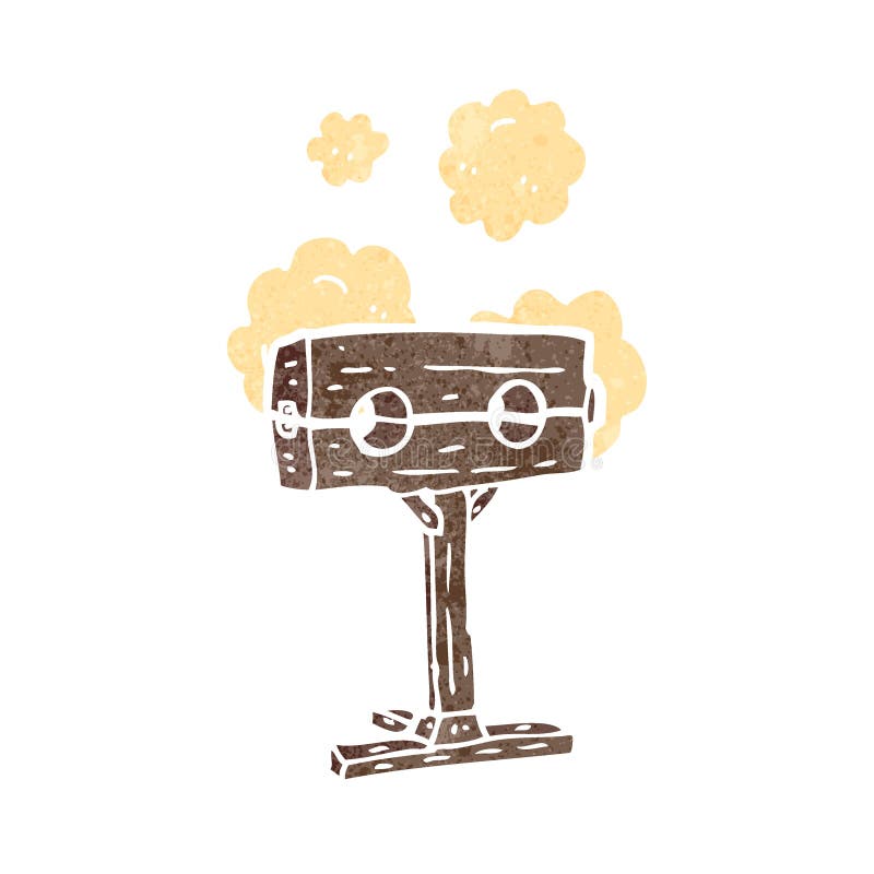 Retro Cartoon Medieval Stocks Stock Illustrations – 2 Retro Cartoon ...