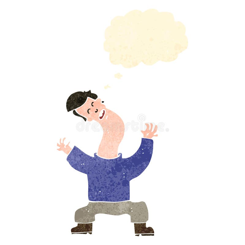 Retro cartoon mutant man stock vector. Illustration of texture - 37590644