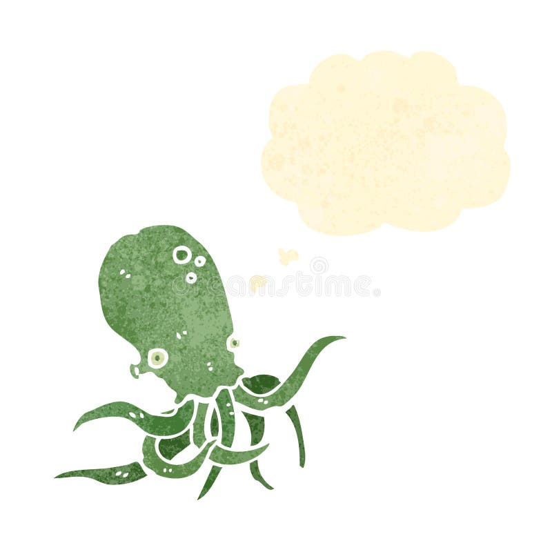 Retro cartoon octopus stock vector. Illustration of retro - 37581317