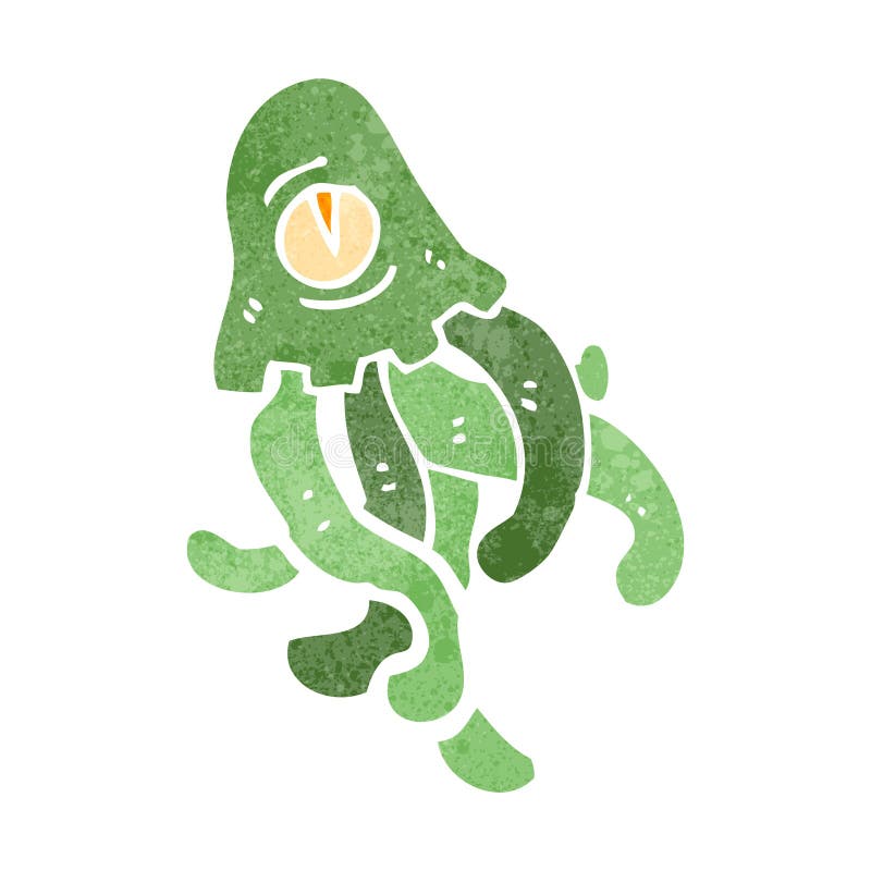 Retro cartoon octopus stock vector. Illustration of octopus - 37594909