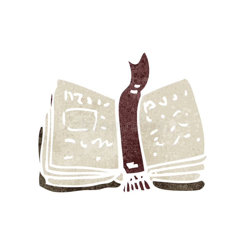 Retro cartoon old book stock vector. Illustration of colorful - 37594125