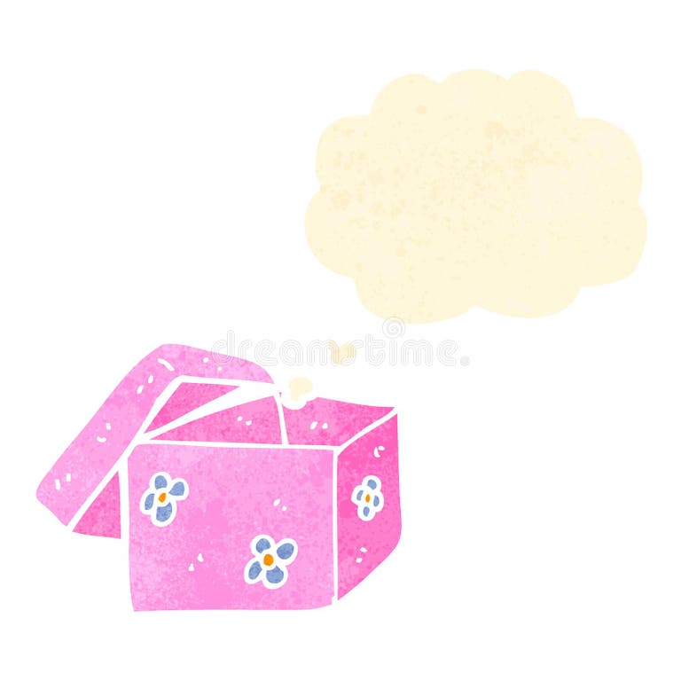 Retro cartoon open box stock vector. Illustration of clip - 37569189