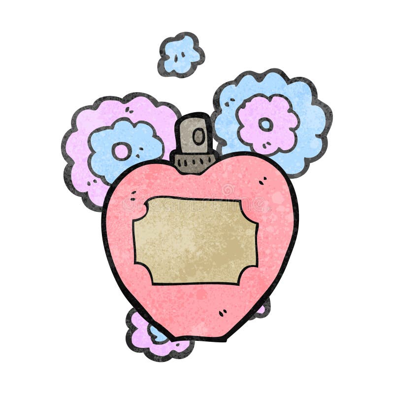 Retro Cartoon Perfume Bottle Stock Vector - Illustration of cute ...