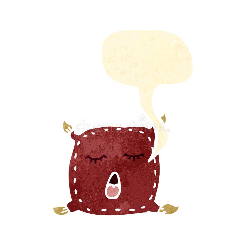 Retro Cartoon Pillow Character Stock Illustrations – 384 Retro Cartoon ...