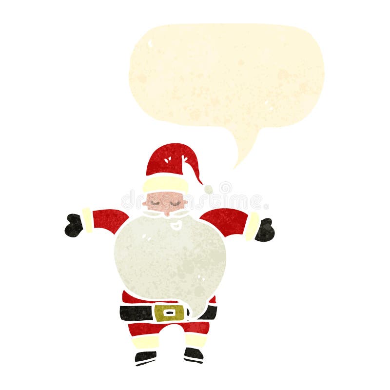 Retro cartoon santa stock vector. Illustration of cute - 37574904