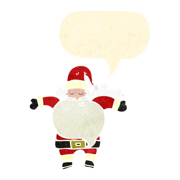 Retro cartoon santa stock vector. Illustration of cute - 37574904
