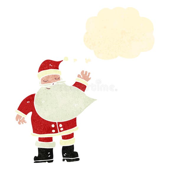 Retro cartoon santa stock vector. Illustration of quirky - 37579388