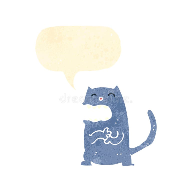 Retro cartoon scheming cat stock vector. Illustration of fashioned ...