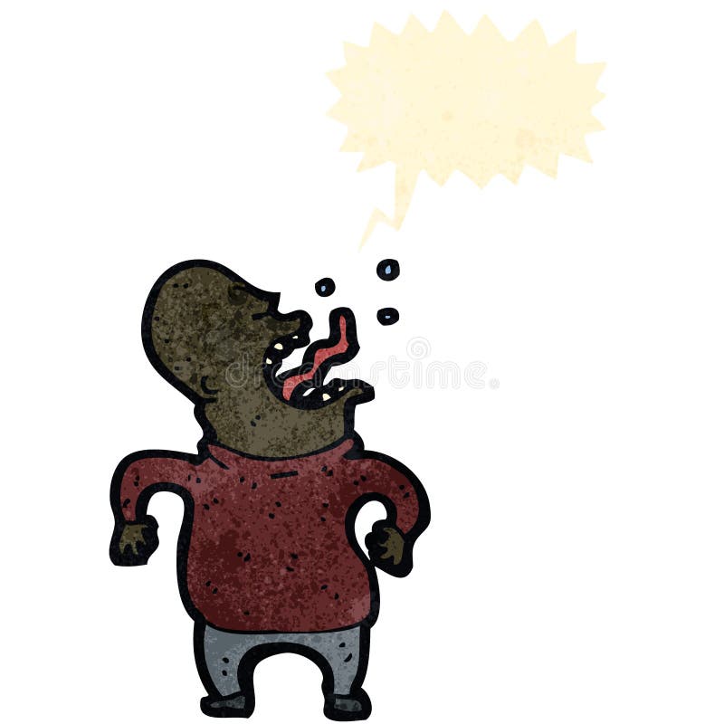 Retro Cartoon Screaming Man Stock Vector - Illustration of funny ...