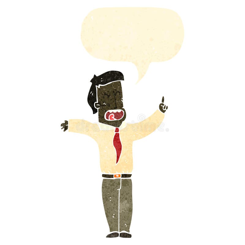 Shouting - Office Salesman Employee Cartoon Vector Illustration Stock ...