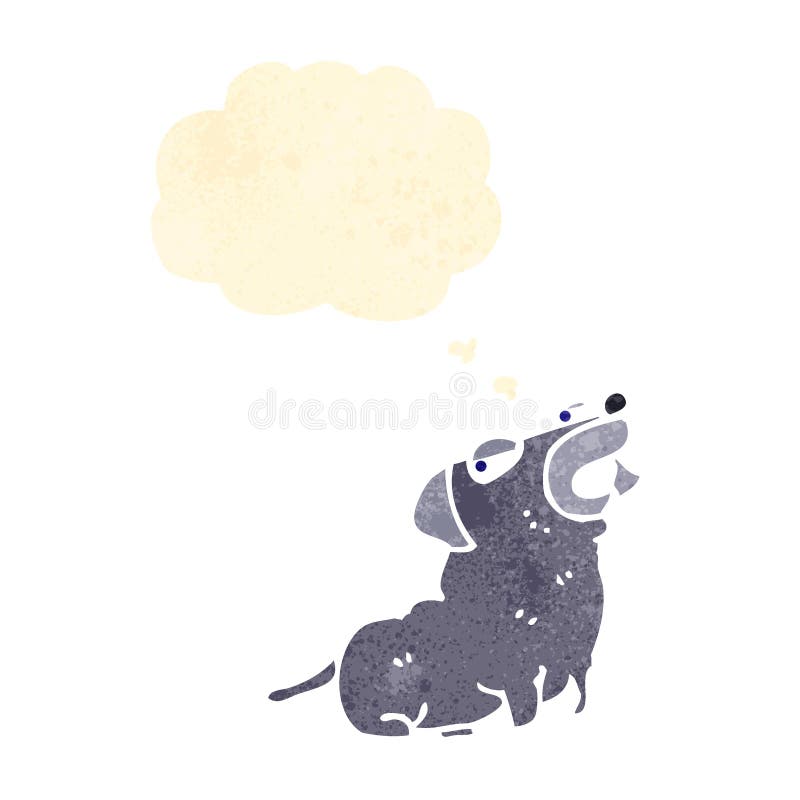 Retro Cartoon Smug Little Dog Stock Vector - Illustration of character ...