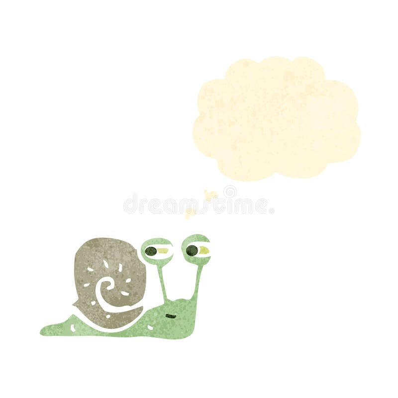 Retro cartoon snail stock vector. Illustration of hand - 37576337