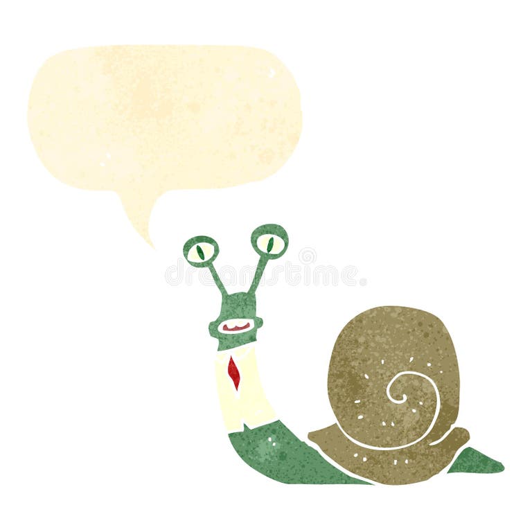 Retro cartoon snail stock vector. Illustration of retro - 37588679