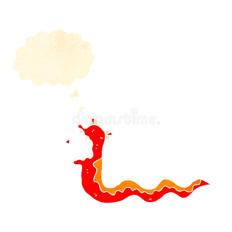 Retro cartoon snake stock vector. Illustration of watercolor - 37571378