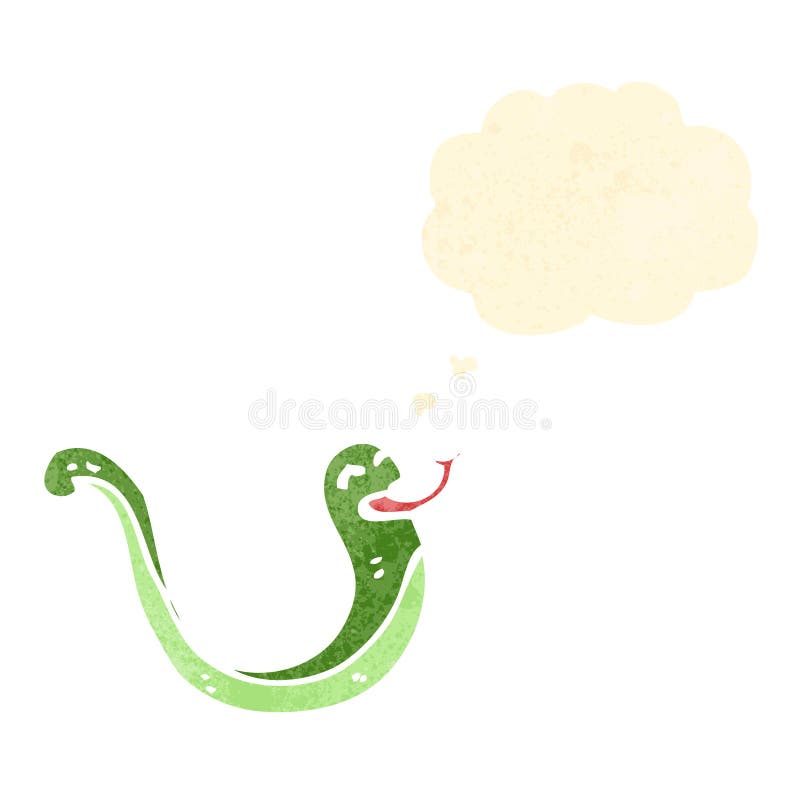 Retro cartoon snake stock vector. Illustration of speech - 37573804