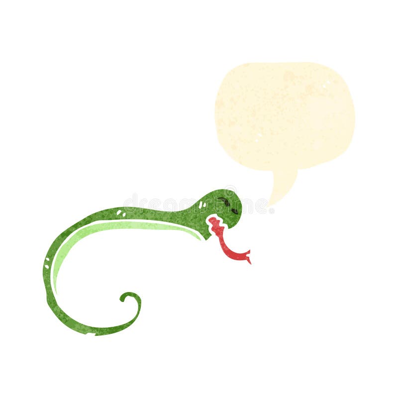 Retro cartoon snake stock vector. Illustration of cartoon - 37577588