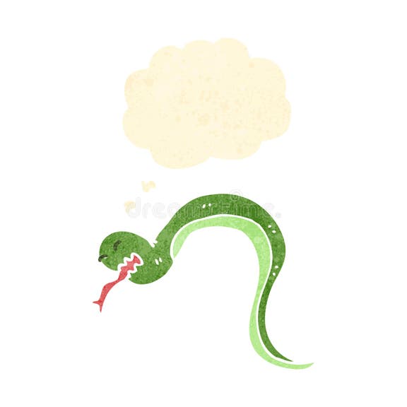 Retro cartoon snake stock vector. Illustration of snake - 37577667