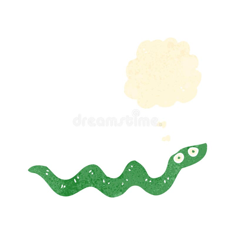 Retro cartoon snake stock illustration. Illustration of painted - 37584240
