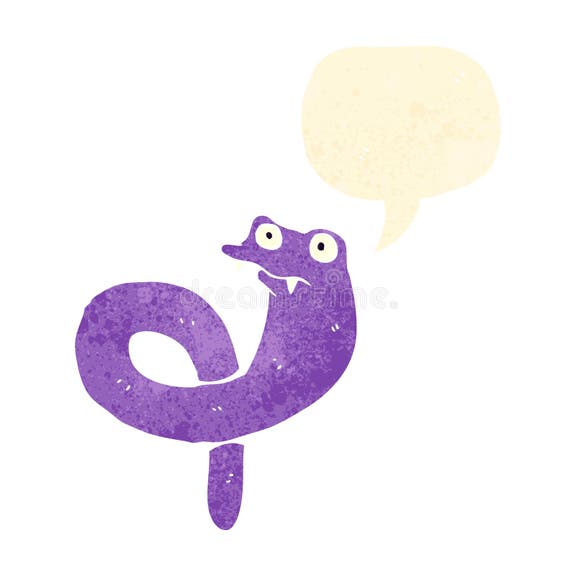 Retro cartoon snake stock vector. Illustration of drawn - 37591725