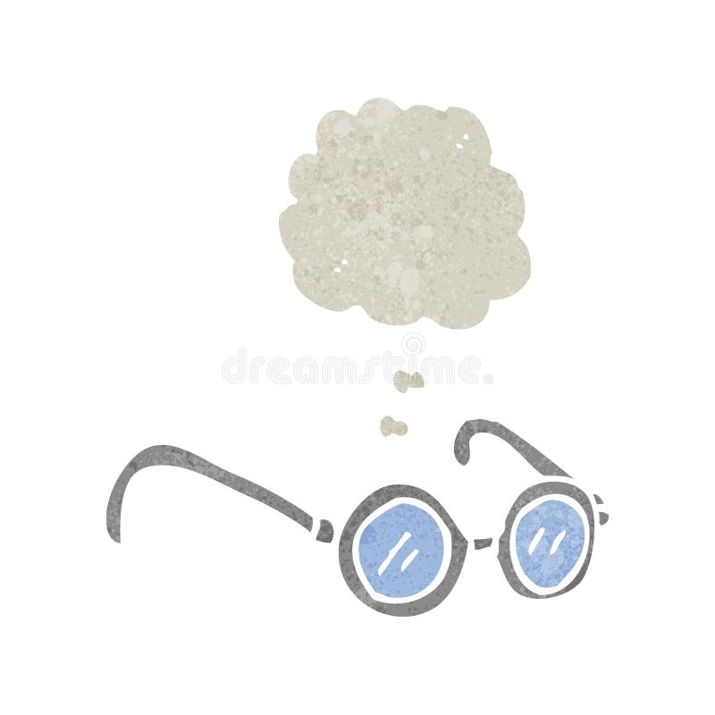 Retro cartoon spectacles stock illustration. Illustration of cute ...
