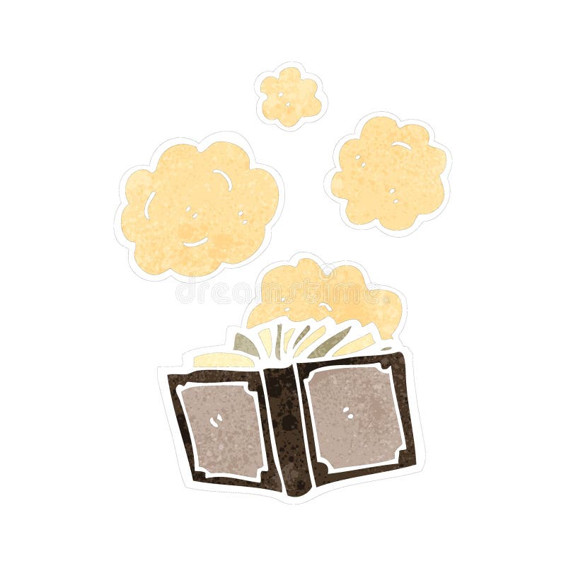 Dusty old book cartoon stock vector. Illustration of texture - 37574848
