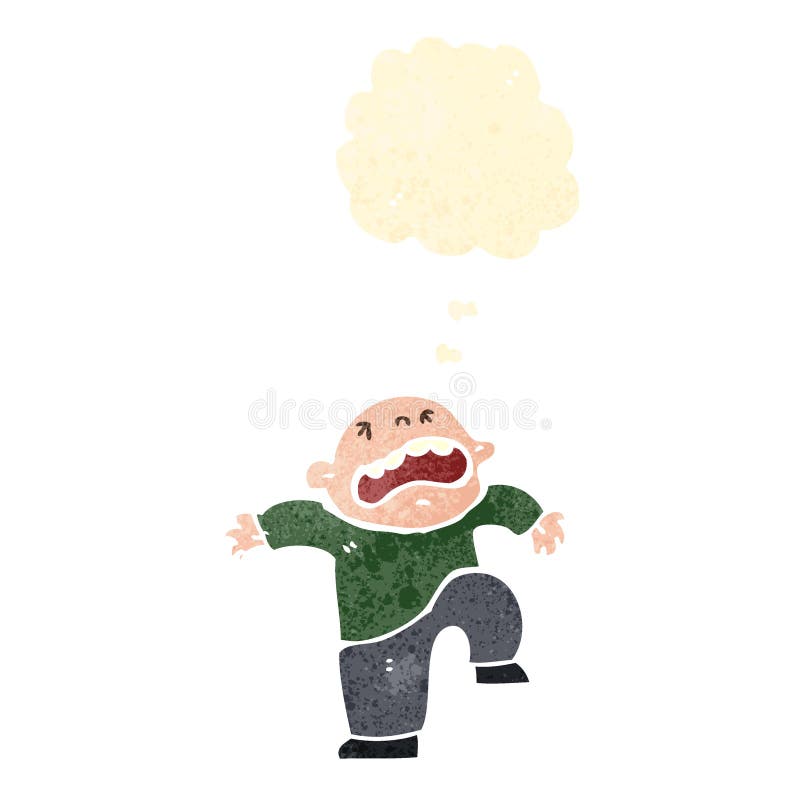 Retro cartoon stamping boy stock vector. Illustration of retro - 37589352